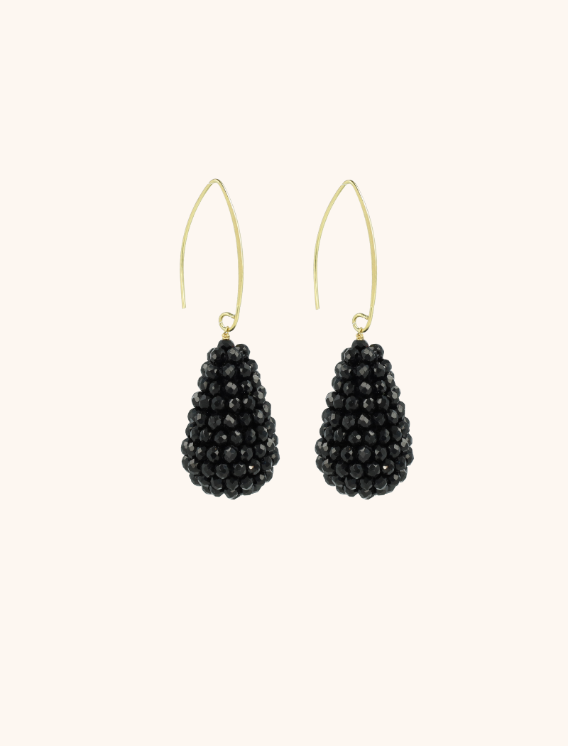 | Zwarte oorbellen Amy Glassberry Cone S | Lott Gioielli