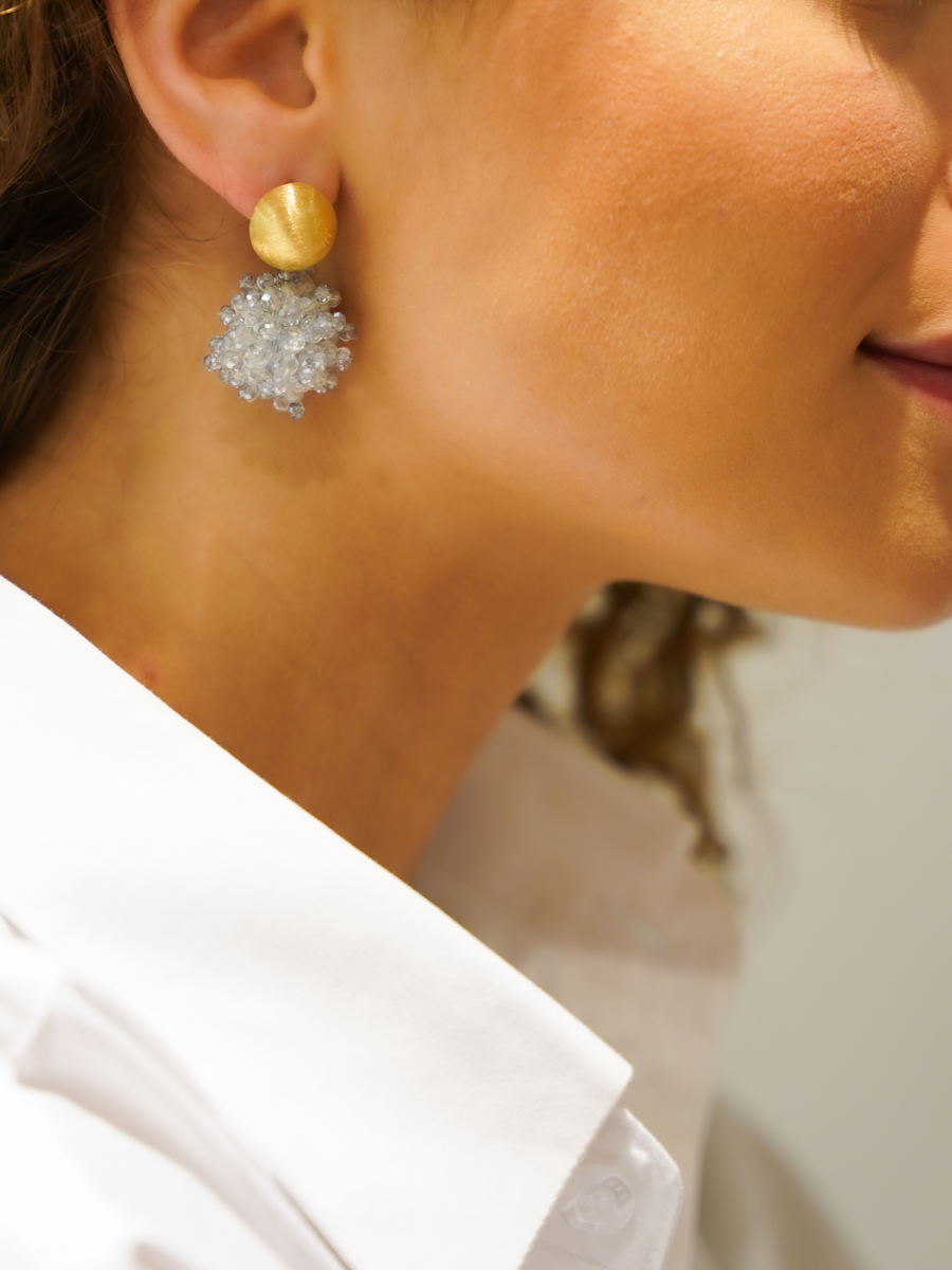 | Ijs Blauwe Oorbellen Jacky Globe S Double Stones | Lott Gioielli