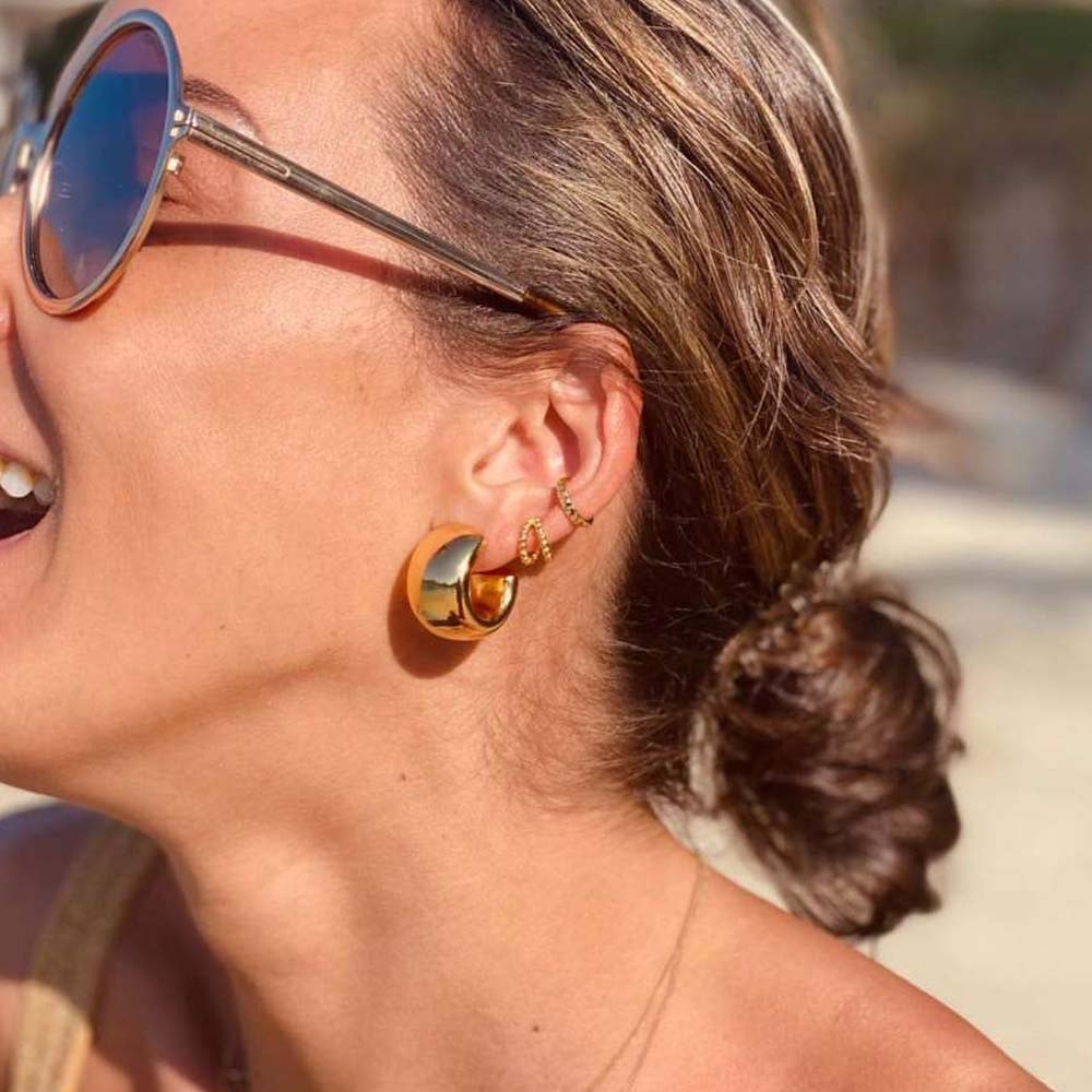 | Classic oorbellen creool ovaal | Lott Gioielli