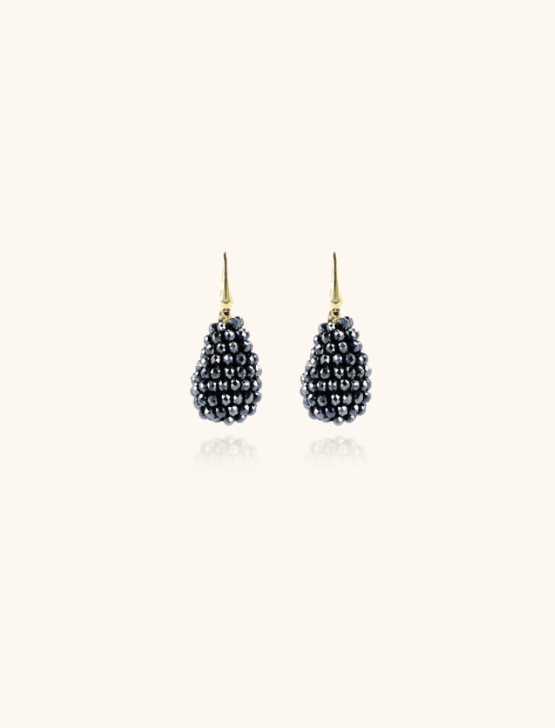 | Zwarte oorbellen Amy Glassberry Cone S | Lott Gioielli